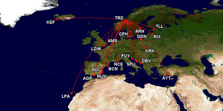Rutekart Utland 2017 | ENVASPOTTER