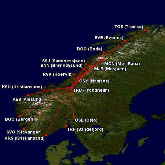 Rutekart Innland 2020 | ENVASPOTTER